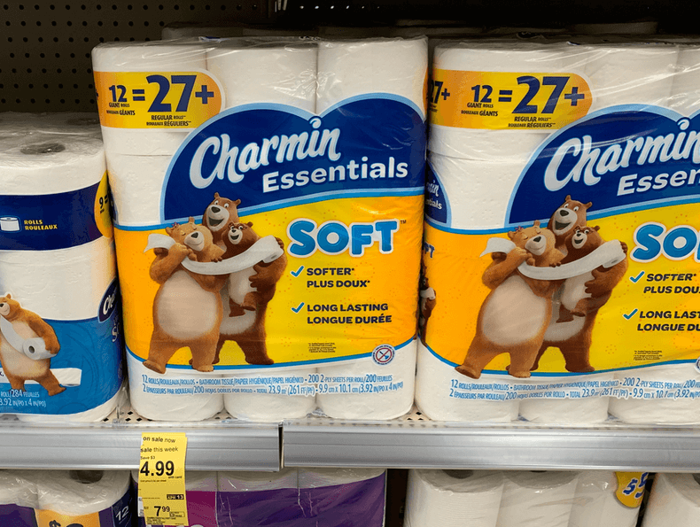 Charmin Essentials Bath Tissue & Bounty Essentials Paper Towels Just ...