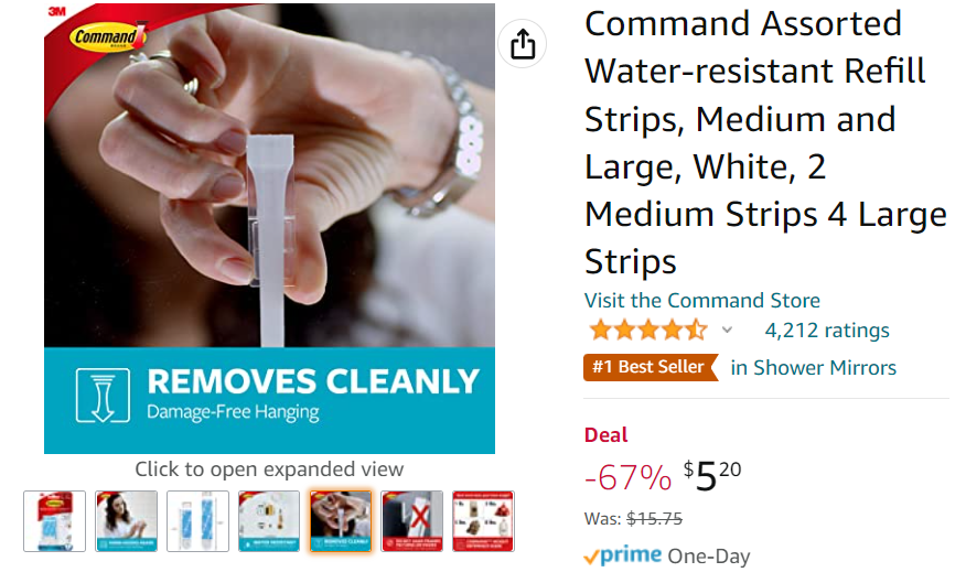 Amazon.ca: Command Assorted Water-resistant Refill Strips $5.20 (Was ...