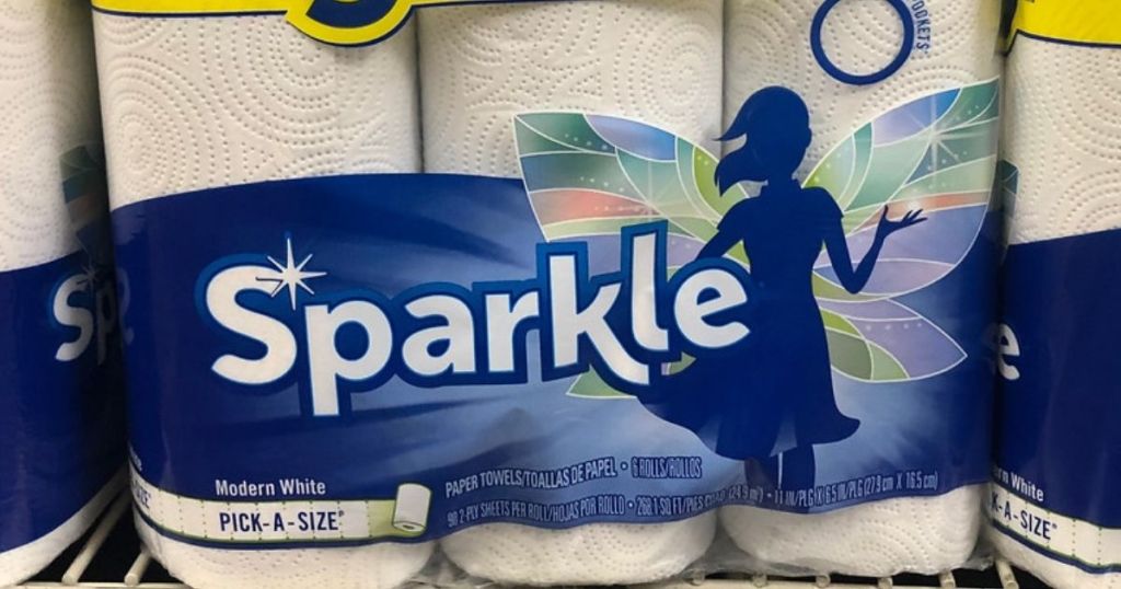 Sparkle Double Roll Paper Towel 3-Pack Only $1.97 After Cash Back at W ...