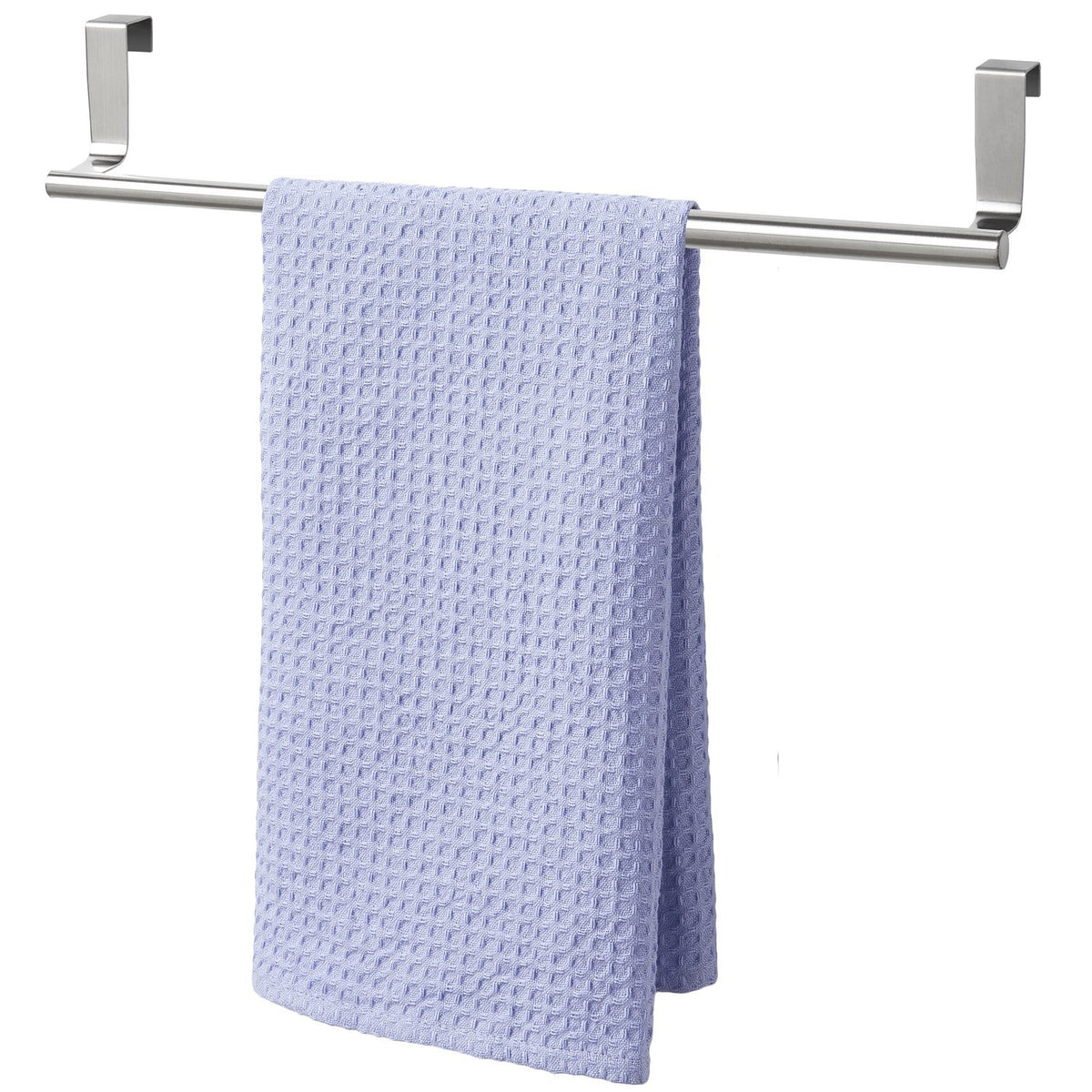 YouCopia Over the Cabinet Door Expandable Towel Bar, Stainless Steel ...